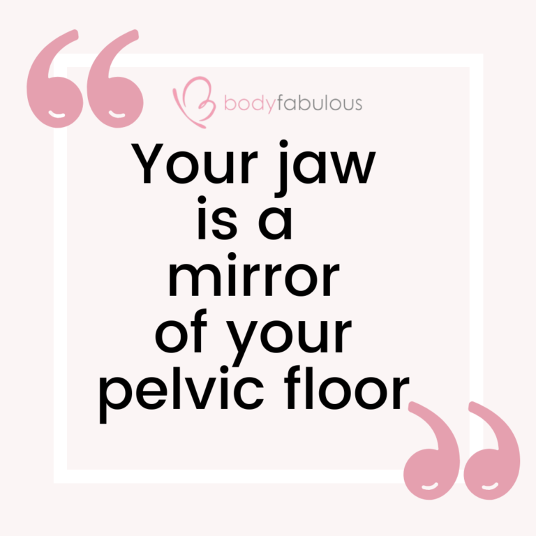 Your jaw is a mirror of your pelvic floor - BodyFabulous Pregnancy ...