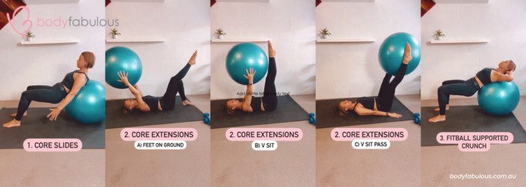 How to progress your CORE training with a FITBALL - BodyFabulous ...